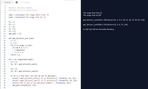 Python Amicable Numbers Ali S Photography Space