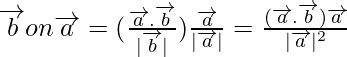 Scalar And Vector Projection Formula GeeksforGeeks