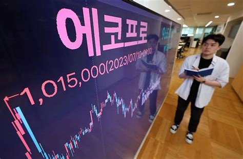 2차전지주 눈치싸움 끝났나에코프로 장중 100만원 붕괴