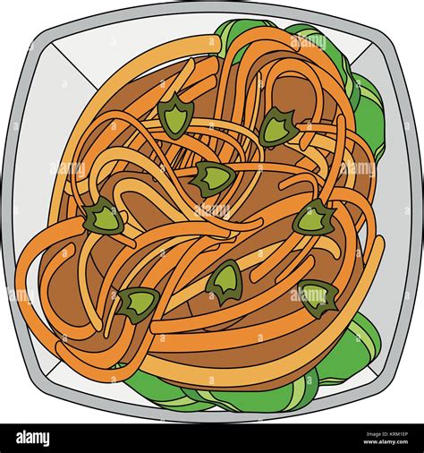 Spaguetti food restaurant Stock Vector Image & Art - Alamy