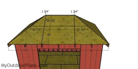 10x16 Shed With Hip Roof Plans Myoutdoorplans