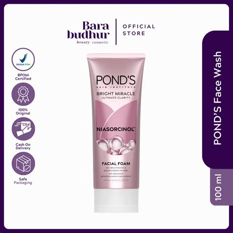 Jual Ponds Bright Miracle Ultimate Clarity Facial Foam Beauty Sabun