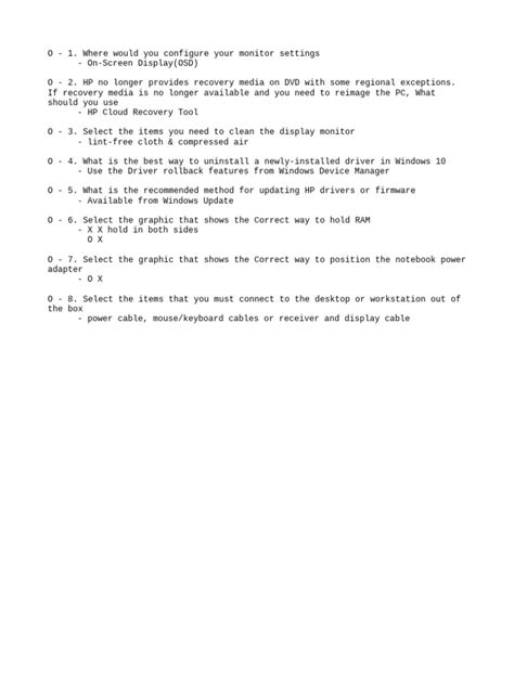 Hp Setup And Maintenance Qanda Pdf