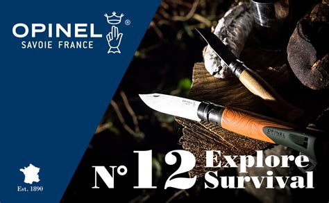 Amazon.com : OPINEL No.12 Explore with Tick Remover, Bushcraft Survival ...