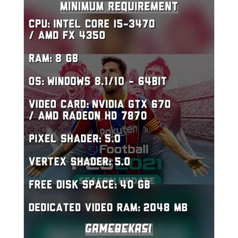 EFootball PES 2021 System Requirements Can I Run It 56 OFF