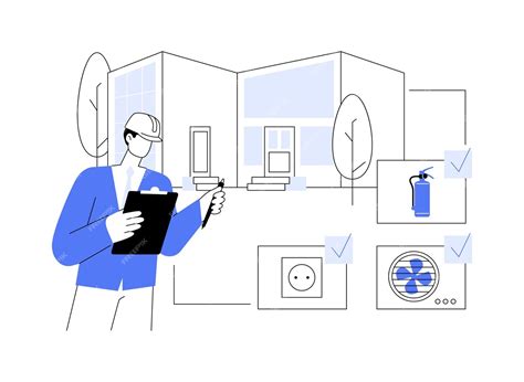 Premium Vector Building Code Inspection Abstract Concept Vector Illustration