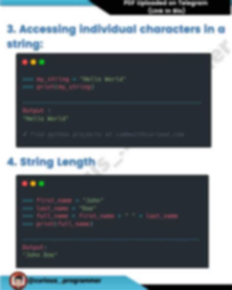 Solution Python String Short Notes Studypool