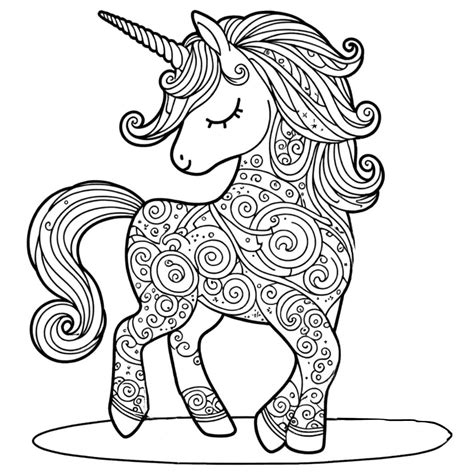 Coloriage Licorne Magique