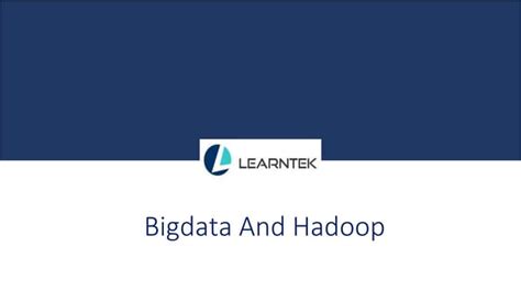 Big Data And Hadoop Product Page Ppt