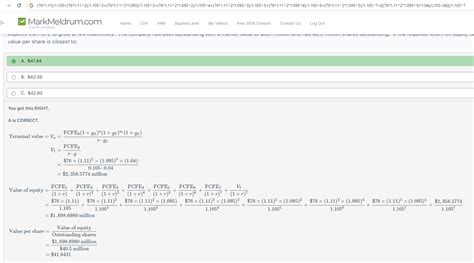 Calculator Tricks L2 Equity Calculations R Cfa