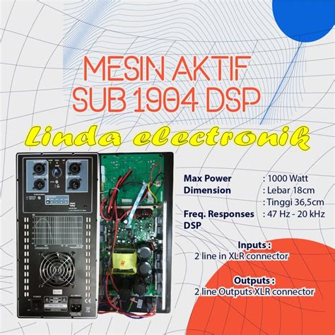 Jual Mesin Speaker Aktif Power Kit Aktif 1904 Dsp Original Shopee