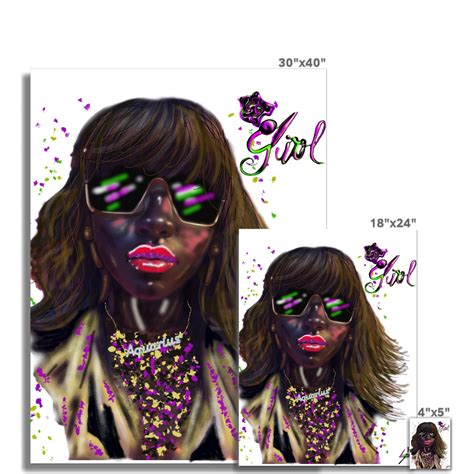 Lit Girl Collection It Girl C Type Print Illustriously Lit