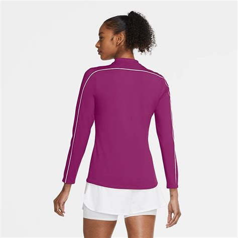 Nike Court Dry Long Sleeve Womens Tennis Top Cactusflowerwhite