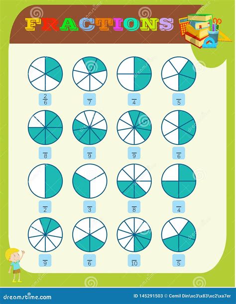 Entourez La Fraction Correcte Les Math Matiques Fiche De Travail De