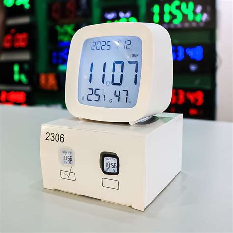 Introducing The Cordless Battery Operated And Portable Lcd Digital Clock Relative Humidity
