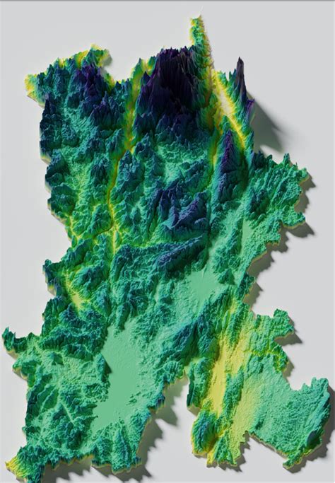 可视化图表 如何绘制炫酷逼真的三维地形图 Gis前沿 商业新知