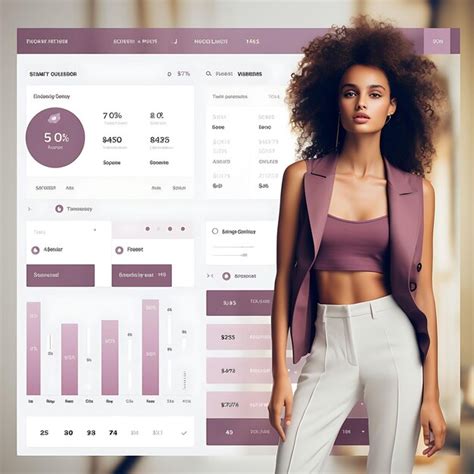 Premium Ai Image Web Dashboard Fashion Inventory And Sales Dashboard Widget Based Layout St