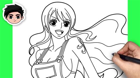 How To Draw Nami One Piece Easy Step By Step Tutorial Youtube