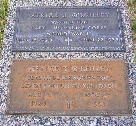 Patrick Joseph Oreilley 1920 1973 Find A Grave Memorial