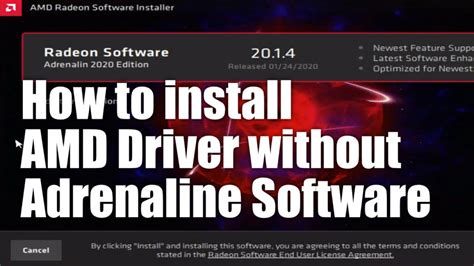 How To Install AMD Driver Without Adrenaline Software Goldfries
