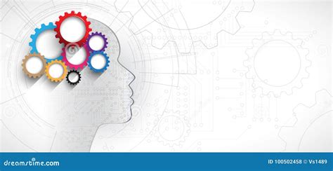 Background Of Artificial Intelligence Human Brain With Ai Computer Chip With Light Trail