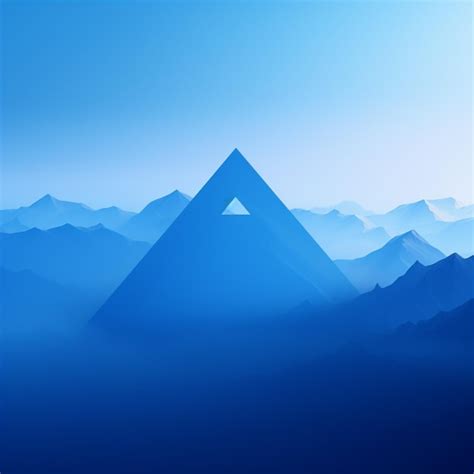Premium Ai Image Azure Minimalist Wallpaper