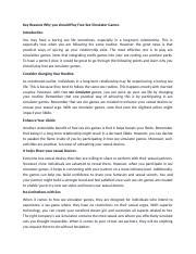 Reasons To Play Free Sex Simulator Games Spice Up Your Course Hero