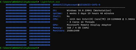 Github Naokim03lightfetch A Command Line System Information Tool For Windows Users