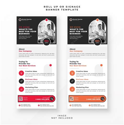 다목적 비즈니스 롤업 배너 디스플레이 전시회 Standee 개폐식 배너 디자인 템플릿 프리미엄 벡터