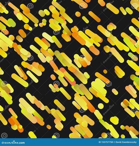 Yellow Abstract Repeating Diagonal Gradient Rounded Stripe Background Pattern Stock Vector