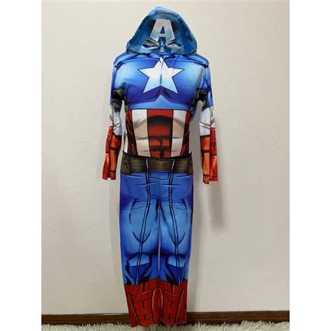 ชุดแฟนซี ชุดคอสเพลย์ซุปเปอร์ฮีโร่ กัปตันอเมริกา Shopee Thailand