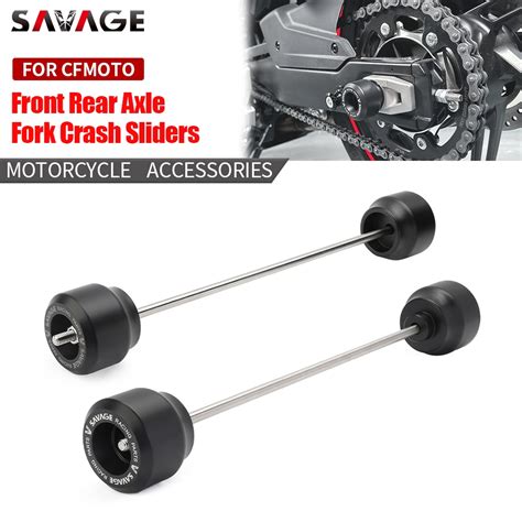 Front Rear Axle Fork Crash Sliders For CFMOTO NK SR S Motorcycle Axle Fork