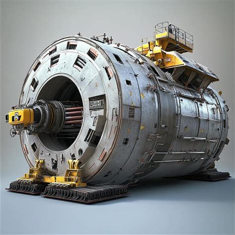 Tunnel Boring Machine In Operation Premium Ai Generated Image