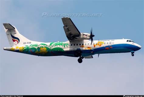 HS PZH Bangkok Airways ATR 72 600 72 212A Photo By Ooi Thean Le ID