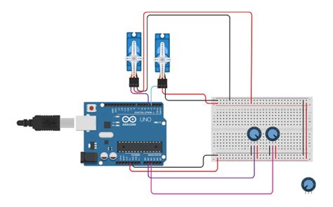 Circuit Design Grua Con Arduino Tinkercad