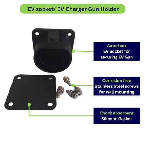 Ev Charger Socket For Securing Ev Charger Gun Type 2