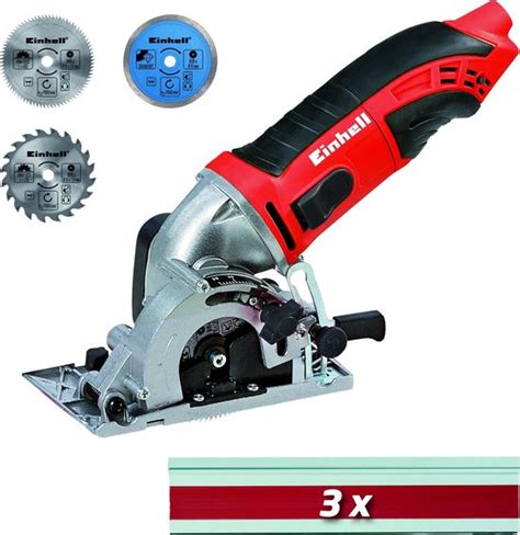 Einhell TC CS Mini Handcirkelzaag Inclusief Geleiderails Zaagbladen W Bestel Nu