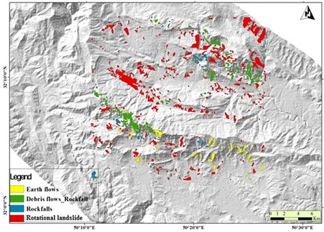 The Distribution Map Of Landslides Generated By The Dinsar Approach