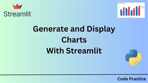 Generate And Display Charts With Streamlit Code Practice Youtube