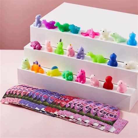 Cute 28pcs Dinosaur Mochi Squishy Toys In With Boxes