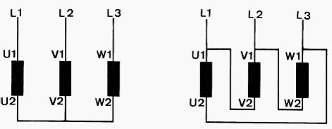 Motor Connection For Clockwise And Counterclockwise Direction Of Rotation