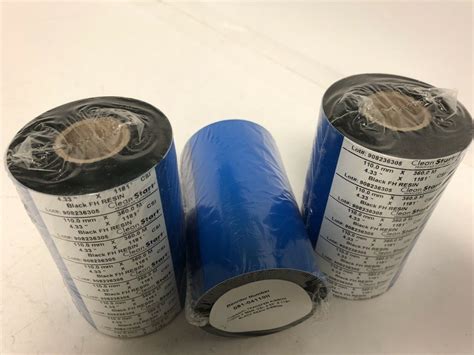 Thermal Transfer Ribbon 110mm X 360m Csi Black Fh Resin Ribbon 3pack