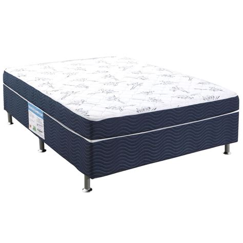 Cama Box Casal Conjulgada Colchão de Molas Ensacadas Império Mendes