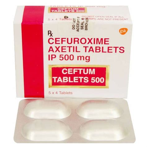 Ceftum 500 Mg Tablets Cefuroxime 500mg At ₹ 230 Stripe Antibiotic