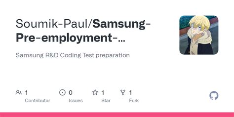 Github Soumik Paul Samsung Pre Employment Coding Test Samsung R D