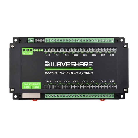 16 Ch Eth Rele Modul Modbus Rtu Tcp Poe Izolovan Sa Zaštitama Malina314