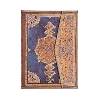 Paperblanks 2024 Safavid Indigo Safavid Binding Art 12 Month