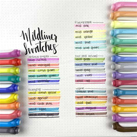 The Ultimate Guide To Mildliner Highlighters Mildliner Highlighters