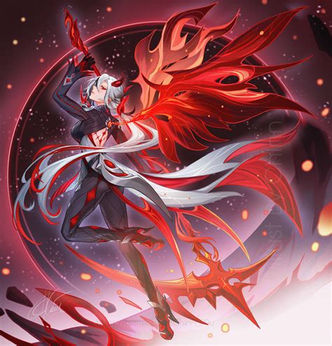 Arlecchino And Arlecchino Genshin Impact Drawn By Chinnpou Danbooru