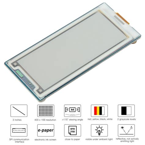 Electronic Display Module E Paper Screen Display Module Red Yellow